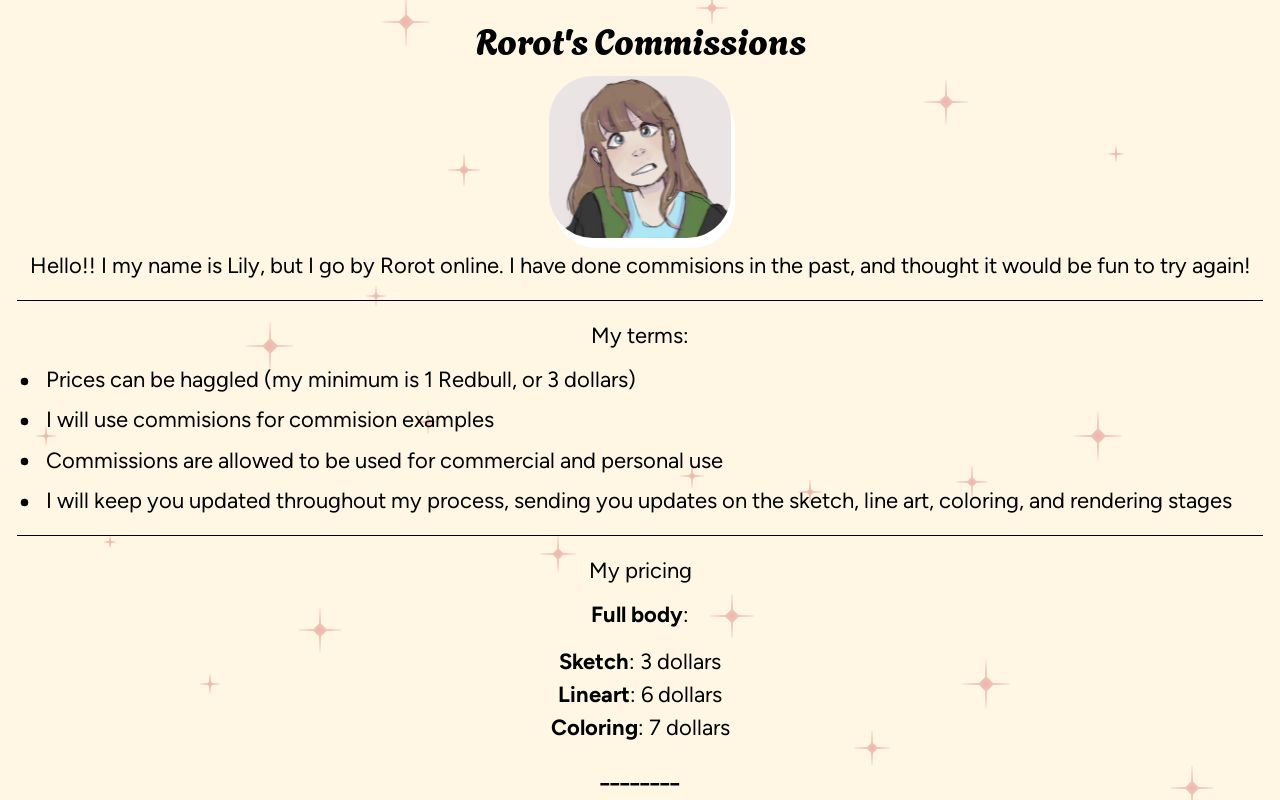 Rorot's Commision